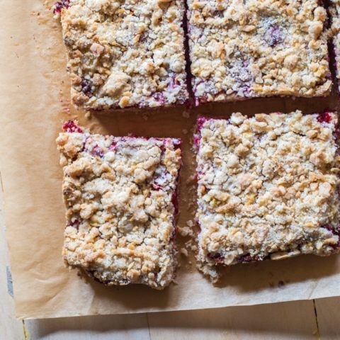 Cranberry Orange Crumb Bars - A Cookie Named Desire