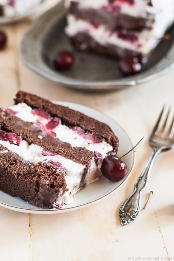 Black Forest Ice Cream Cake - A Cookie Named Desire