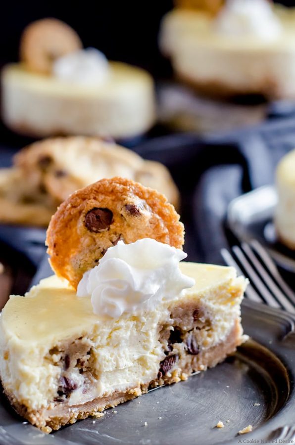 Mini Cookie Dough Cheesecake - A Cookie Named Desire