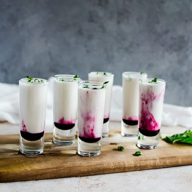Coconut Lime Mojito Shooters w Blueberry - A Cookie Named Desire