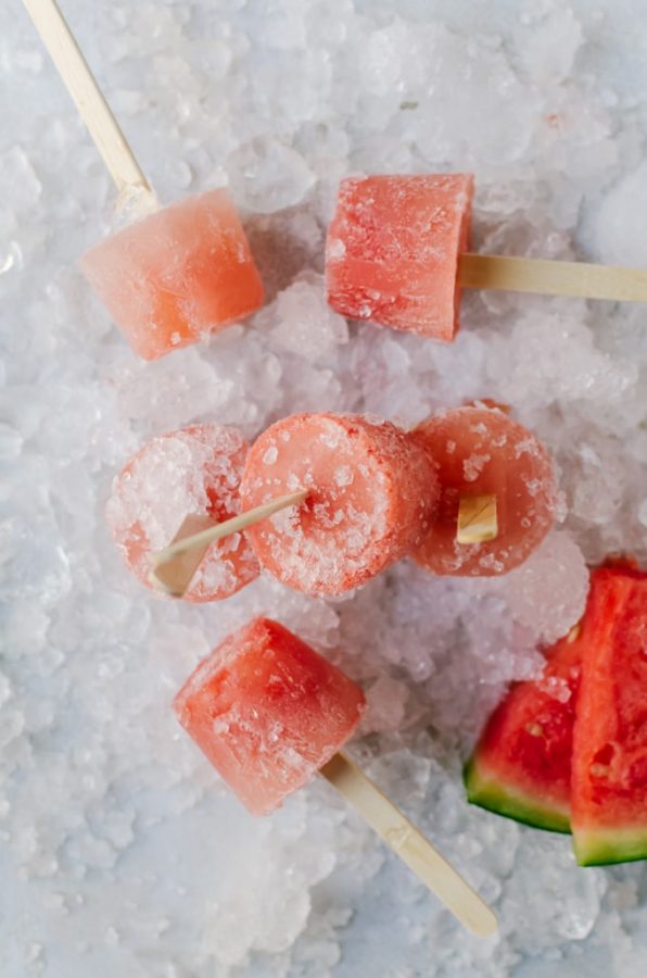 Watermelon Mojito Popsicles - A Cookie Named Desire
