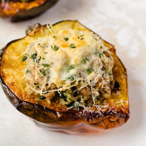 Turkey Stuffed Acorn Squash - A Cookie Named Desire