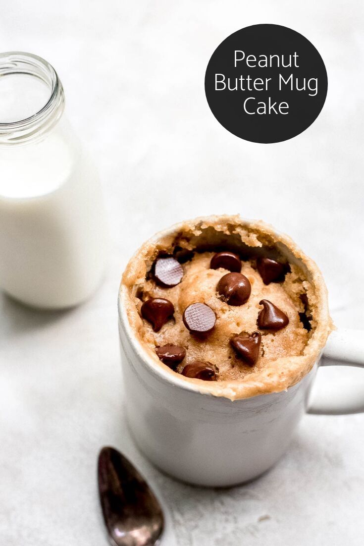 Peanut Butter Mug Cake - A Cookie Named Desire
