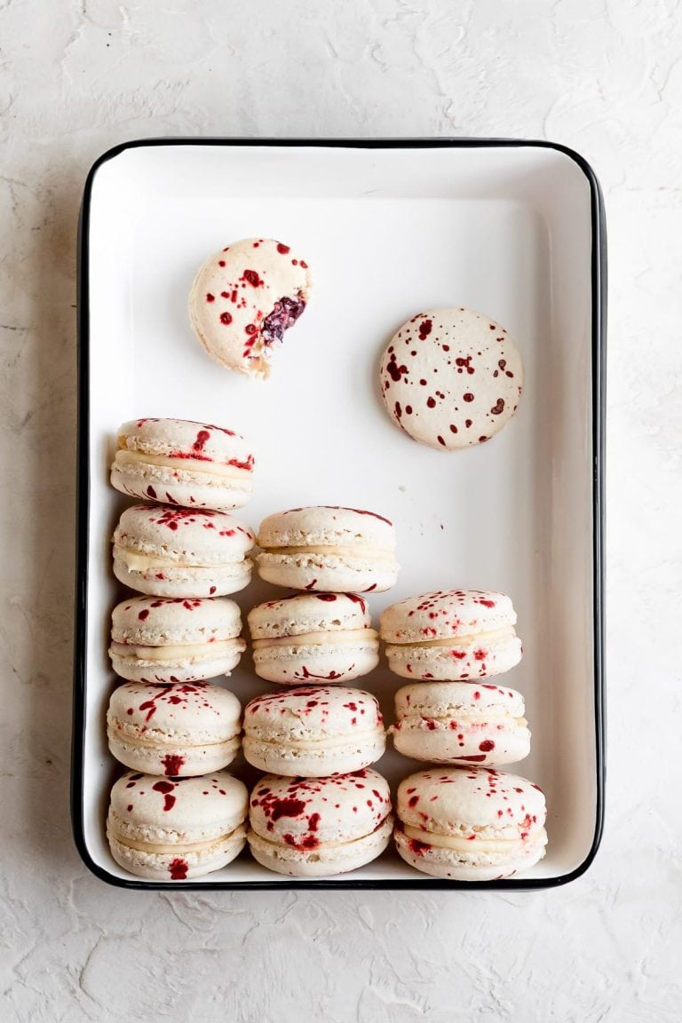 Bloody Spooky Macarons - A Cookie Named Desire